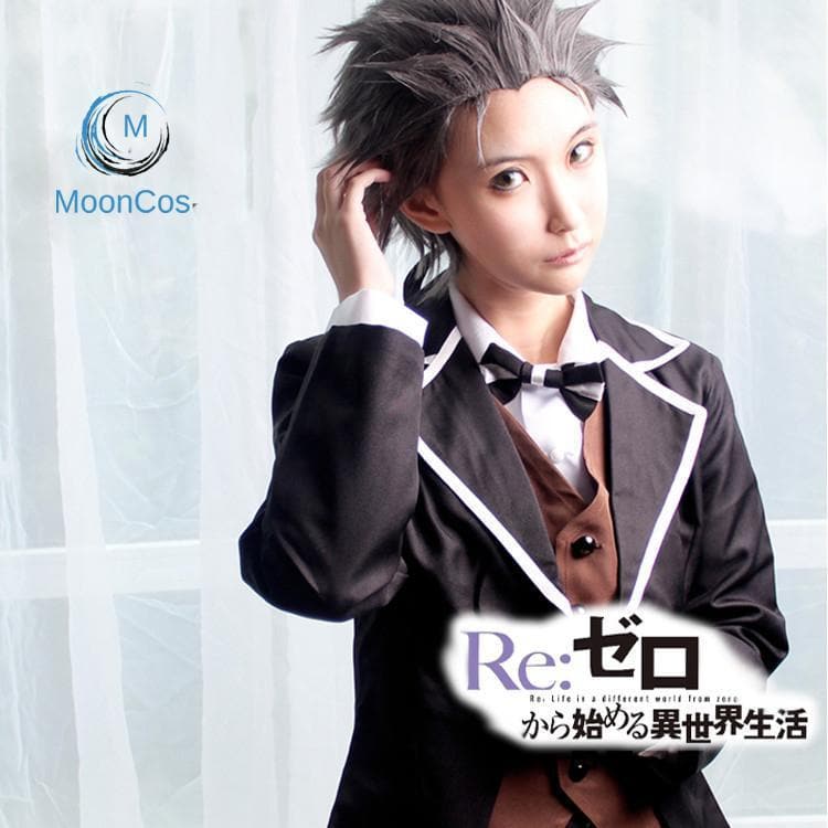 Subaru Natsuki Cosplay Costume Full set Tailcoat Suit Anime Re: Zero ...